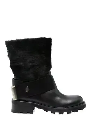 Roberto Festa 40mm Fur-trimmed Ankle Boots - Black