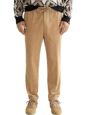 Scotch & Soda Relaxed Tapered Fit Corduroy Trousers - Tannin