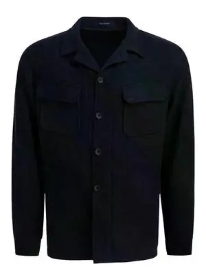 Tagliatore Buttoned Flap-pocket Jacket - Blue