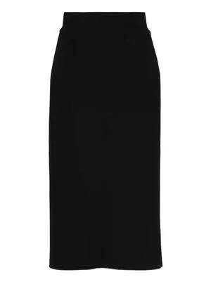 Alpha Studio Wool Midi Skirt - Black