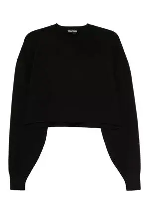TOM FORD Cropped Pullover - Black