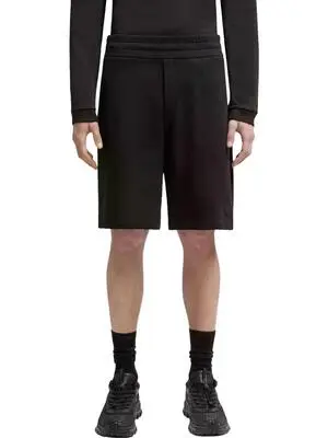 Moncler Elasticated-waist Cotton Shorts - Black