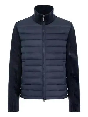 COLMAR Quilted Ribbed-knit Jacket - Blue