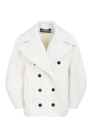 Jacquemus Double-breasted Coat - White