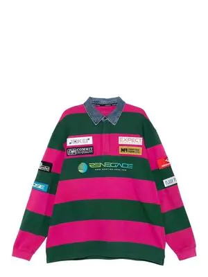 Martine Rose Striped Rugby Polo Shirt - Green