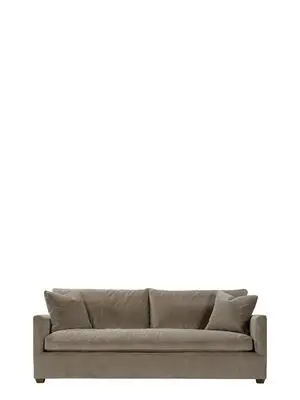 HUDSON PARK COLLECTION Bowery 88" Bench Cushion Sofa Tan