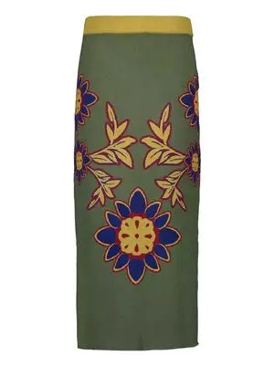 PAULA Spar Midi Skirt - Green