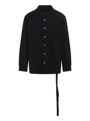 Rick Owens Pocket Trailing-tail Shirt - Black