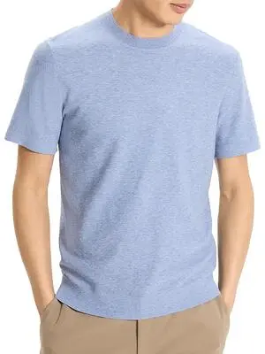 Theory Soris Crewneck Tee - Light Blue Lake Melange