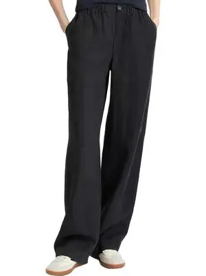 Vince Elastic-waist Trousers - Black