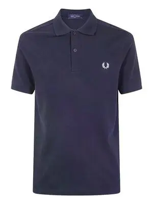 Fred Perry Laurel Wreath-embroidered Polo Shirt - Blue
