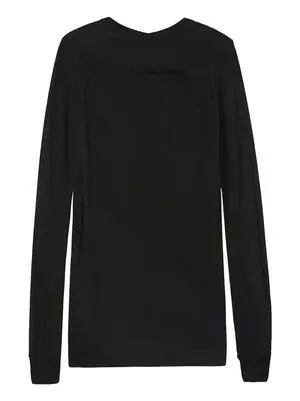 Rick Owens Slashed Levels Long-sleeve T-shirt - Black