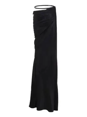 TOM FORD Draped Skirt With Leather Belt - Black