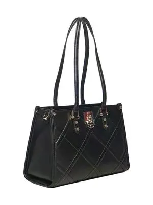 V°73 Bridget Quilted Shoulder Bag With Lock Detail - Black