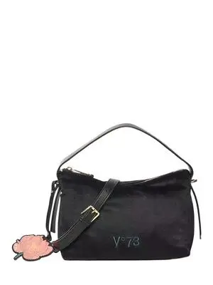 V°73 Isabella Flower-detail Shoulder Bag - Black