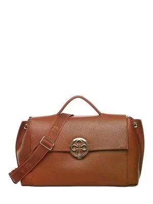 V°73 Federica Detachable-strap Tote Bag - Brown