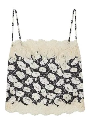 DÔEN Loure Lace-trimmed Floral-print Camisole - Multi