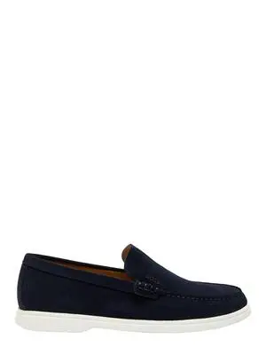 Hugo Boss Sienne Suede Loafers Dark Blue
