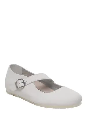BIRKENSTOCK Tracy Nubuk Leather Mary Jane Antique White