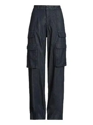 FRAME Relaxed Straight Leg Cargo Jeans - Blue