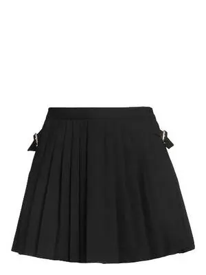 Sandro Pleated Skort With Strap Detailing - Black