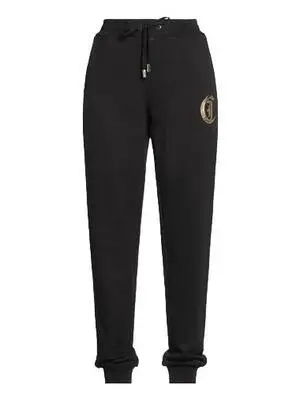Just Cavalli Cotton Track Pants - Black