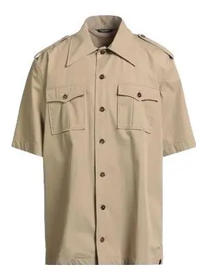 Dolce & Gabbana Shirt Khaki Size Cotton - Beige