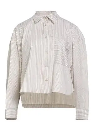 Peserico Striped Woven Shirt - Beige