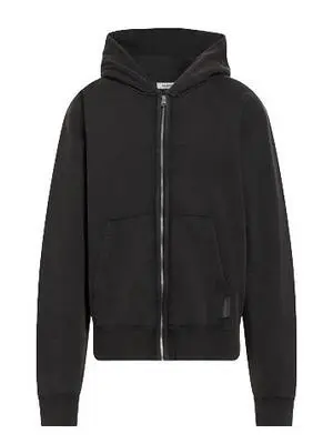 Sandro Cotton French Terry Zip-up Hoodie - Grey