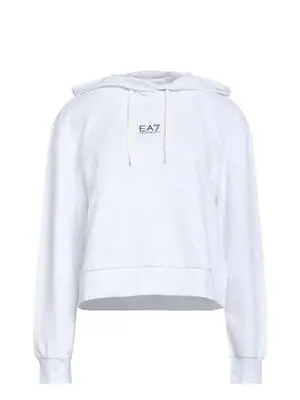 EA7 Cotton-blend French Terry Sweatshirt - White