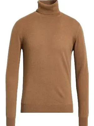 Alpha Studio Turtleneck Knit Top - Beige