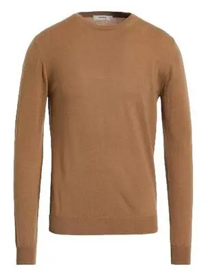 Alpha Studio Crewneck Wool-cashmere Blend Sweater - Beige