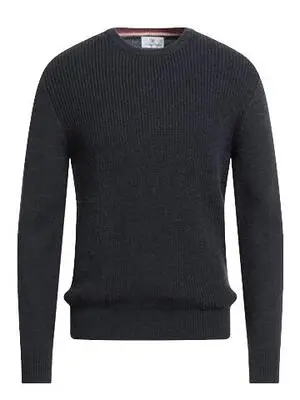 CONTE OF FLORENCE Wool-blend Crewneck Sweater - Blue
