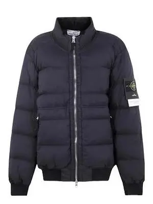 Stone Island Puffer Bomber Jacket - Black