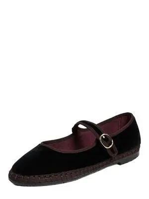 FLABELUS Velvet Mary Jane Flats - Sethe