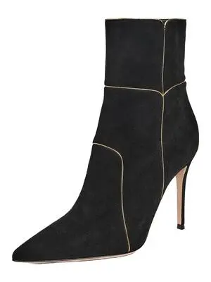 GIANVITO ROSSI Camoscio Nappa Silk Boots - Black/mekong