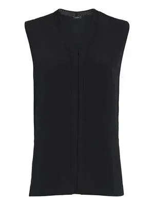 JOSEPH Crepe De Soie Silk Louis Blouse - Black