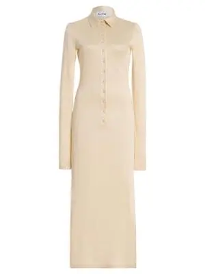 ALFIE Polo Stretch-pique Midi Dress - Ivory