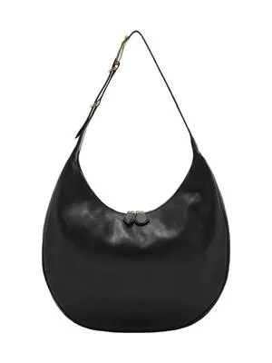 LIFFNER Moon Leather Hobo Bag - Black