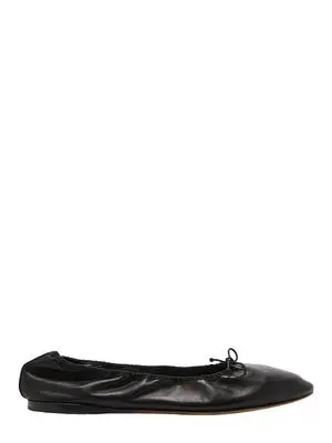 THE ROW Round Ballet Flats - Black