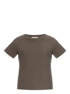 THE ROW Tori Cotton-jersey T-shirt - Neutral