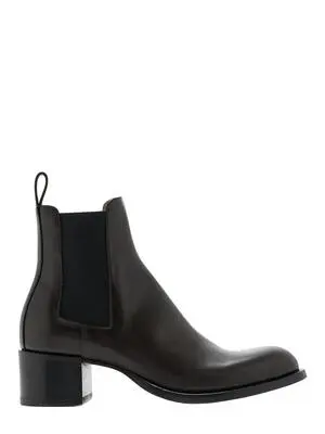 THE ROW Nobilis Leather Chelsea Boots - Brown