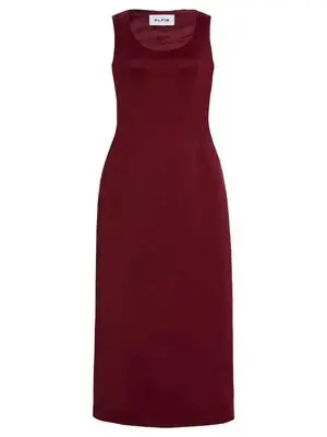ALFIE Haya Satin Midi Dress Red