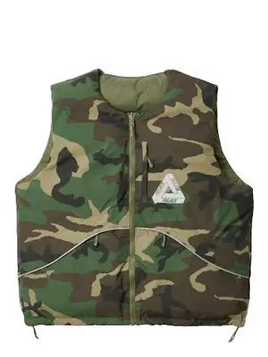 PALACE Ptech Reversible Puffa Vest - Camo