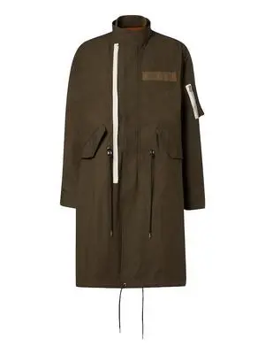 Sacai Cotton-blend Ripstop Jacket - Green