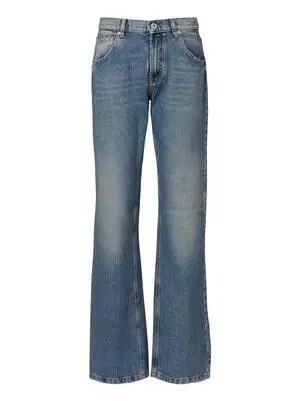 Blumarine Logo Straight Jeans - Blue