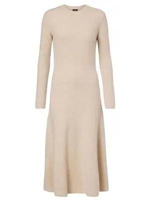 JOSEPH Cashmere-blend Sweater Dress - Beige