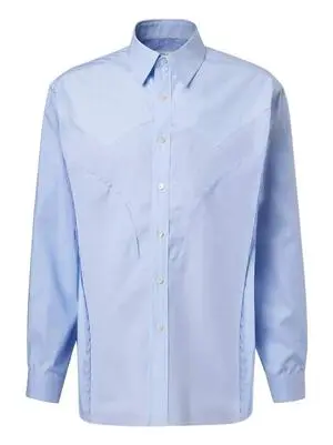 MAISON MARGIELA Cotton Poplin Shirt - Blue