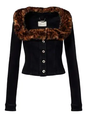 Blumarine Cotton Jacket - Black