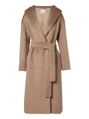 Max Mara Eliana Alpaca, Wool, And Cashmere Blend Coat - Beige